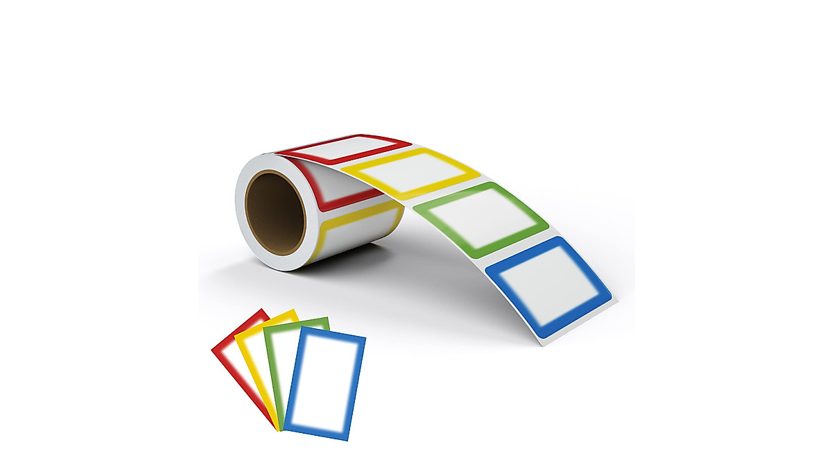 MFLABEL Colorful Name Tag Labels - 200 Stickers