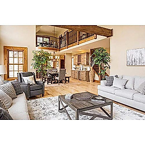 Signature Design by Ashley Haroflyn Rustic Square Coffee Table, Gray