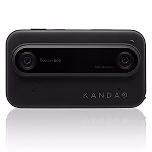 Kandao QooCam EGO, Black, Real 3D, snap & View Instant Camera, Point & Shoot Stereo Digital Camera, 3D Camera, with Instantly Stereoscopic immersive