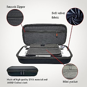 WOENJO ASUS Rog Ally Carry Case Hard Carrying Case for ASUS Rog Ally 2023 Handheld Rog Ally Travel Bag with Large Space for Charger Storage, Cable, SD Card, and Accessories ( Black )