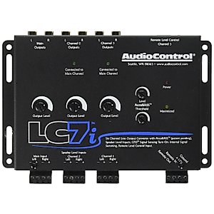 AudioControl LC7i Black 6-Channel Line Output Converter with Bass Restoration