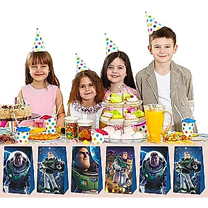 NF Orange 18pcs Buzz Lightyear Party Gift Bag,Birthday Party Decorations Supplies. (18 Counts)
