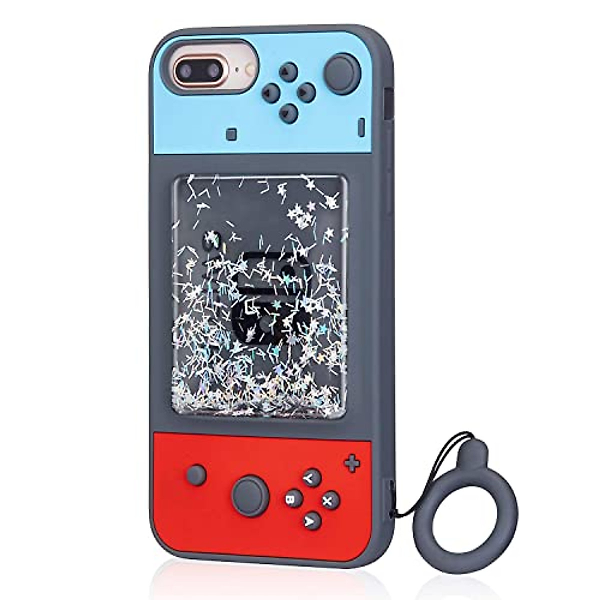 Jowhep Case for iPhone 6 Plus/6S Plus/7 Plus/8 Plus Silicone Carton Design Cute Cover Fashion Funny Kawaii Skin Protective Accessories Shell Shockproof Scratch Resistant Cases Girls Quicksand