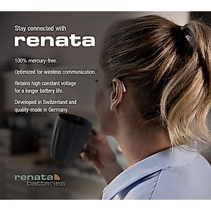 10 Packs (60 Batteries) Renata Swiss Made Size 13 Batteries