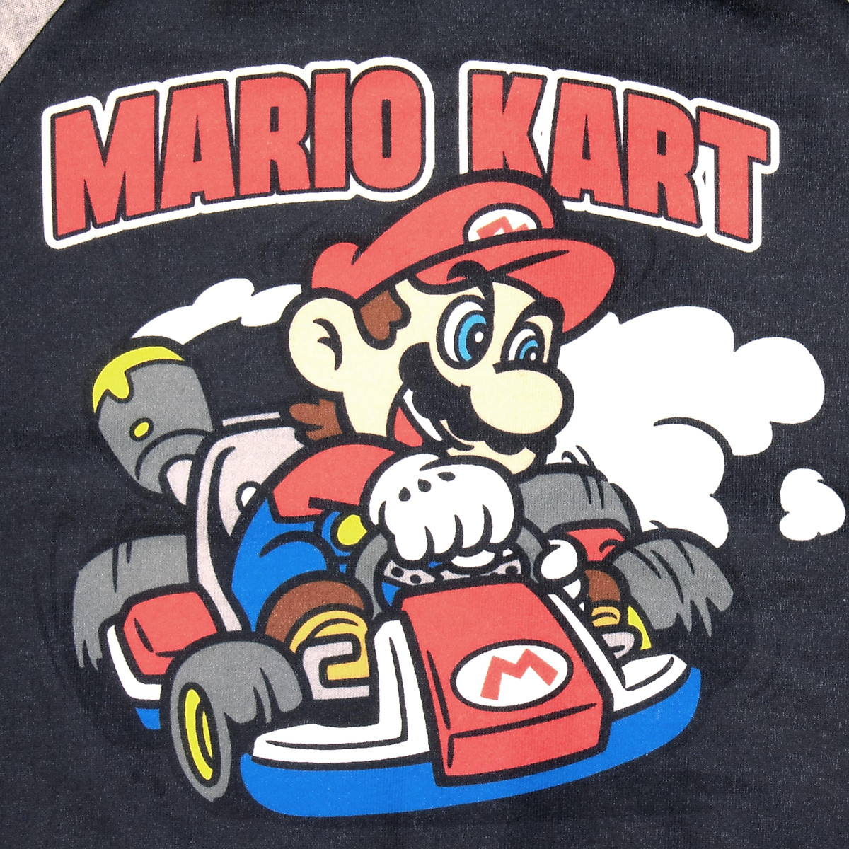 Nintendo Super Mario Graphic Boys Hooded Fleece Varsity Jacket for Kids and Toddlers (Size 14/16, Grey)