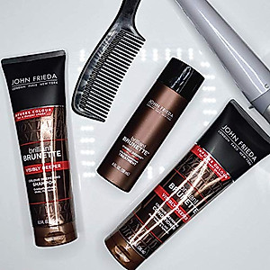 John Frieda Midnight Brunette Visibly Deeper Colour Deepening Shampoo, 8.3 Ounces - Packaging May Vary