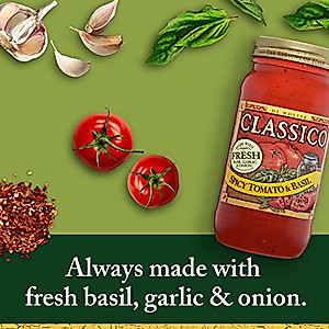 Classico Spicy Tomato & Basil Spaghetti Pasta Sauce (24 oz Jar)