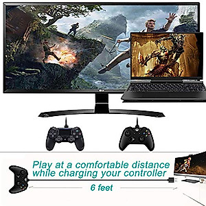 6FT Micro USB Cable,Fast Charger Compatible with Fire HD Tablet,X-Box One,PS4 Controller Charging Cord,Dual-Shock 4,Samsung/Camera/Stick.Android Wire for Kindle,Moto E/E5/E6,LG K8V Aristo 5/K40 Phone