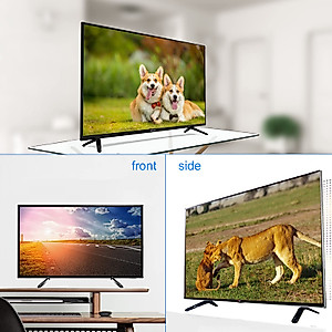 TV Stands for TCL Smart Roku TV, TV Pedestal Feet Compatible with TCL 49 inch 50 inch 55 inch TV, Include Screw Set (Black)