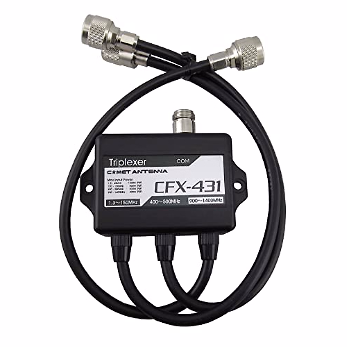 Comet CFX-431A Triplexer 1.3-150MHz,400-500MHz, 900-1400MHZ