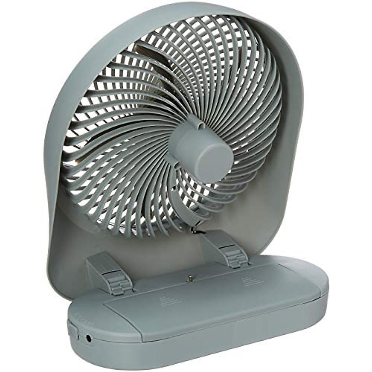O2 Cool Fan 8 inch Battery or Electric Operated Indoor/Outdoor Portable Fan with AC Adapter, Tilts 90 Degrees