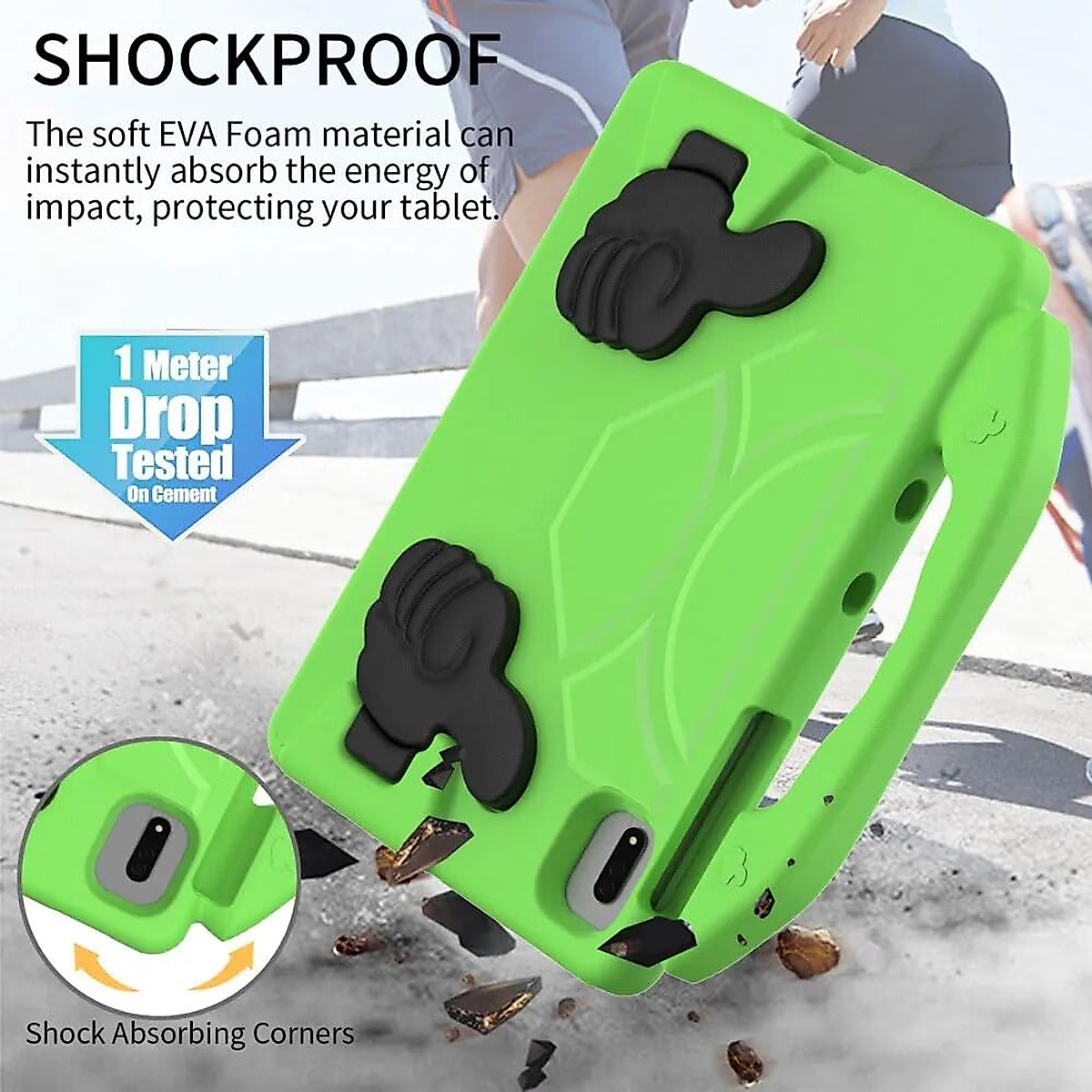 Tablet Case Suitable for Samsung Galaxy Tab S8 11.0" 2022 SM-X700 SM-X706 S7 SM-T870 T875 T876B 2020 EVA Kids Cover (Color : Red, Size : 11 inch TabS7 TabS8)