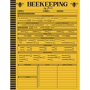 beekeeping log book | Beekeeping Tracking Journal and Beehive Inspection notebook and maintenance logbook for Beekeepers | Honey Bee Farming Tracker: 112 Pages | 8.5" x 11" inches.