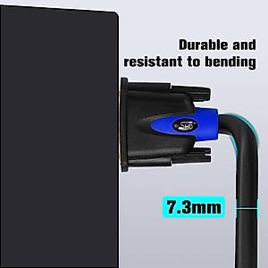 SHD VGA Cable, VGA to VGA HD15 Monitor Cable for PC Laptop TV Projector-15Feet