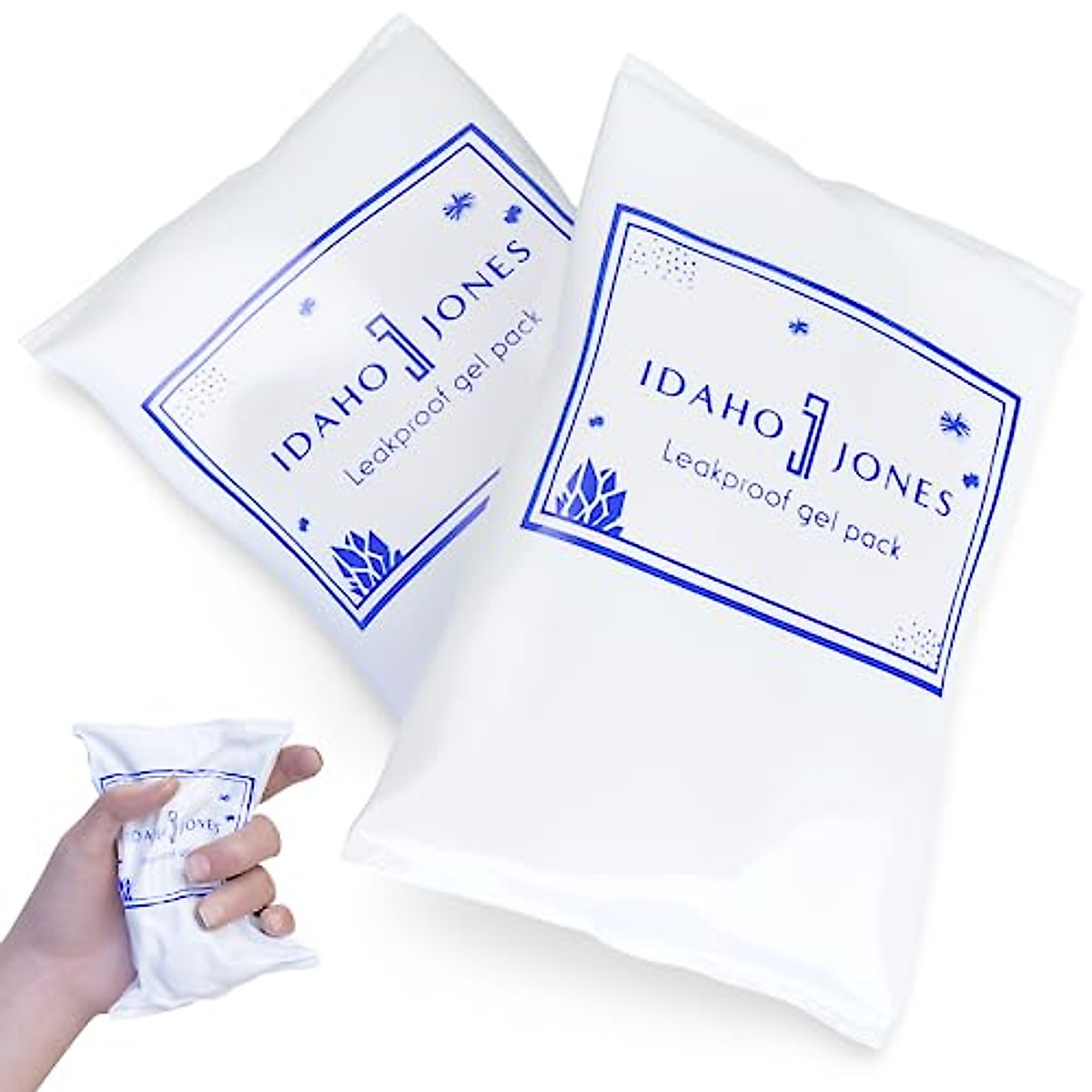 Breastmilk Ice Pack, Jamie, Idaho Jones | Soft Long-lasting Leakproof Ice Packs for Lunch Bags/Idaho Jones Milk Cooler Bag for Baby Bottle Storage, Breastfeeding, Injury Cold Pack, Lunch Box Ice Packs