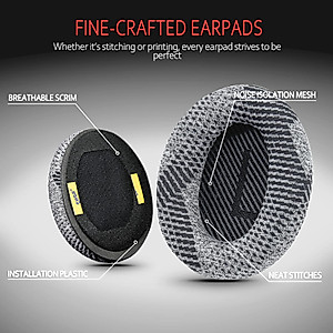 Professional Bose Headphones Replacement Ear Pads, Fits Bose QuietComfort 35 ii/QC35/QC25/QC2/QC15/Ae2/Ae2i/Ae2w/SoundTrue & SoundLink(Over-Ear) by Krone Kalpasmos– Black Scrims