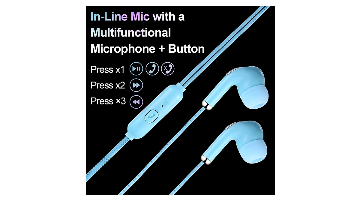 Bulk 50 Pack Earbud Headphones for Students & Adults