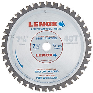 LENOX Tools Circular Saw Blade, Aluminum-Cutting, 7 1/4-inch, 60T (21882AL714060CT)
