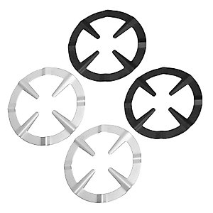 OSALADI Accessories Coffee Pot 4pcs Non Cast Iron Stove Trivets for Kitchen Wok Support Ring Cooktop Range Pan Holder Stand Stove Rack Pot Holder for Stove Metal