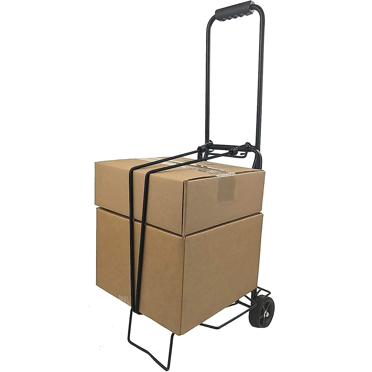 ISOP Shopping Cart Dolly 2 Wheels | Folding Lightweight Hand Truck | Utility Trolley | Portable Foldable | Easy-to-Store - 2 Wheels