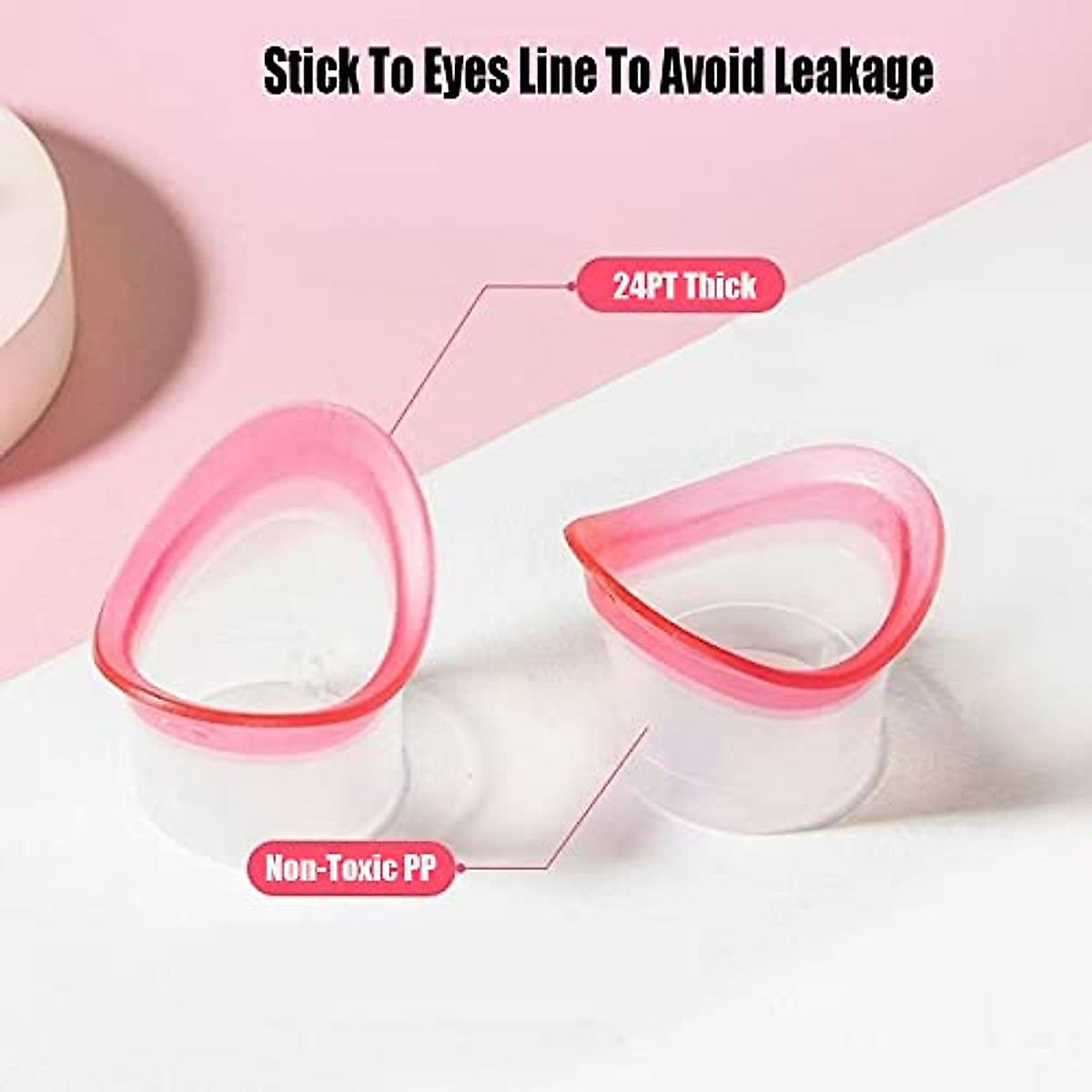 Eye Wash Cup，Eye Wash Bath Kit – 2pcs Silicone Eye Care Tired Eyestrain Makeup Dust Effective Eye Cleaner Treatment with Storage Container