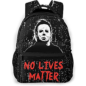 Mi-Cha-El_Myers Horror Movie Backpack Large Capacity Unisex Multifunctional Fashion SchoolBag For Teen Boys Girls