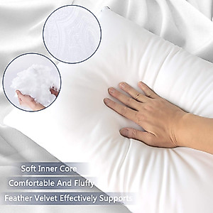 HIMOON Bed Pillows for Sleeping 2 Pack,Standard Size Cooling Pillows Set of 2,Top-end Microfiber Cover for Side Stomach Back Sleepers