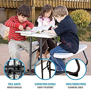 Lifetime 280094 Kid's Picnic Table, Size 1, Almond