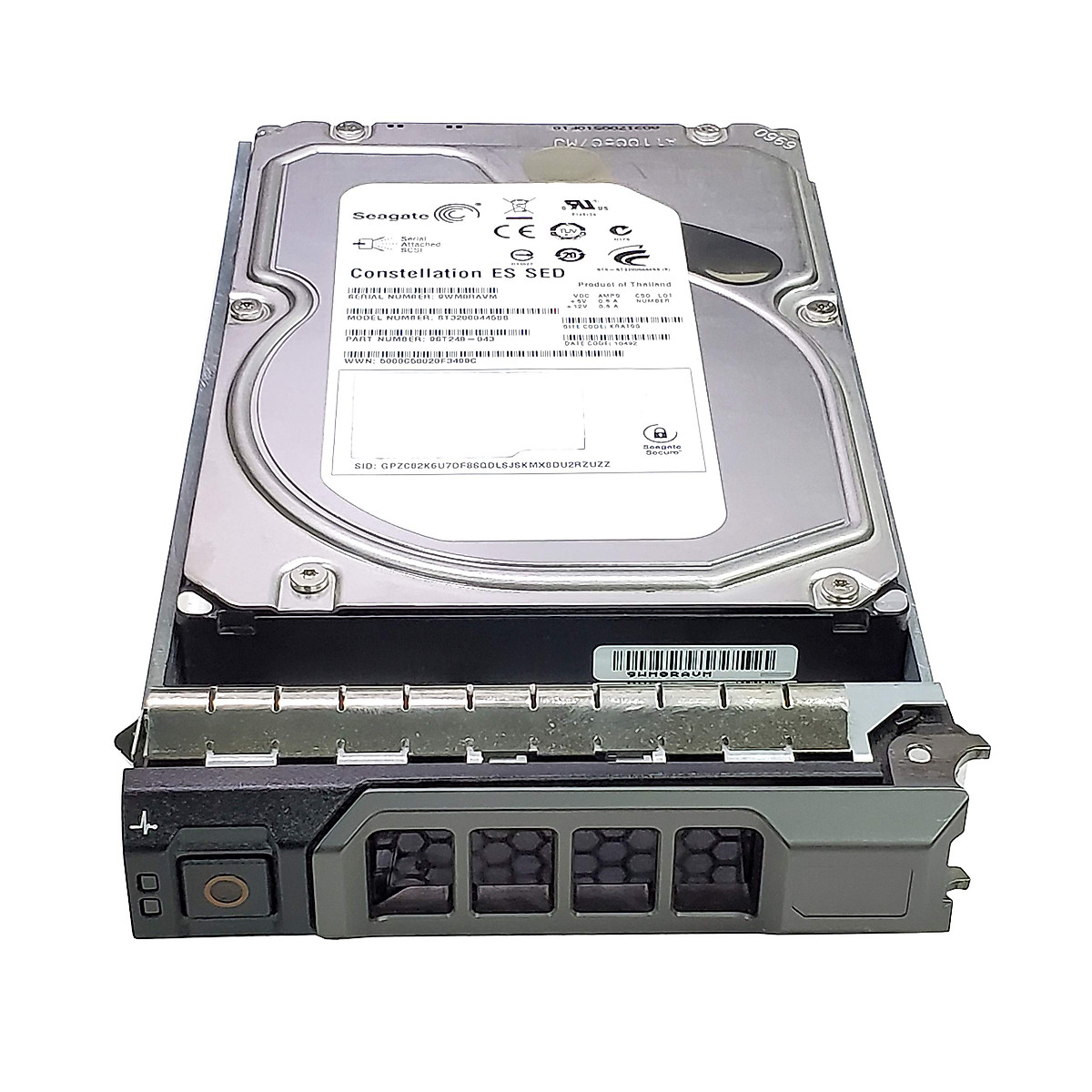 Seagate 2TB 7.2K 3.5" 6Gb/s SAS Hot Swap Hard Drive with Tray Compatible with Dell PowerEdge R710, R720, and R730 Servers (Renewed)