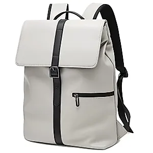 GOLF SUPAGS Laptop Backpack for Men, Business Travel Anti Theft Slim Durable Laptop Daypack, Water Resistant College School Computer Bag Fits 15.6 Inch Laptop and Notebook(Off-White)