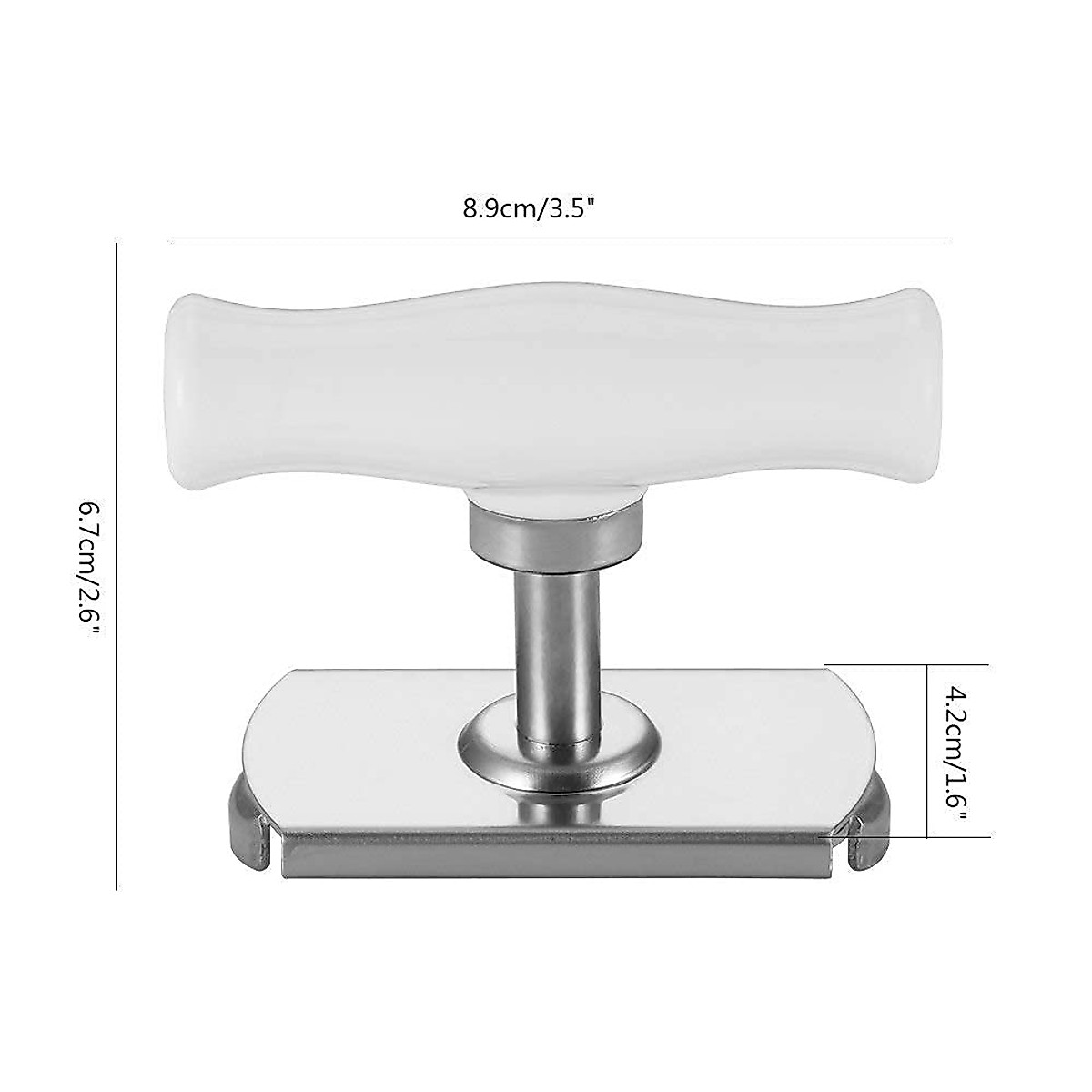 Adjustable jar opener for weak hands Stainless Steel Anti-skid Can Openers Labor-Saving Twist Screw Capping Tool, Fit Seniors, Arthritis, Women, Chilren,Bottle Bottle Opener Keychain Included