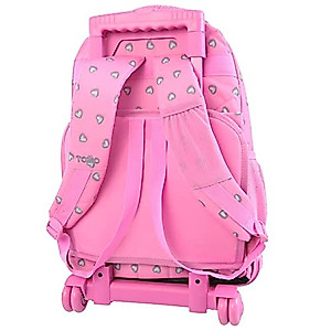 Totto Morral Rue Bomper Ruled Backpack with Wheels, Adults Unisex, Pink (Pink), One Size