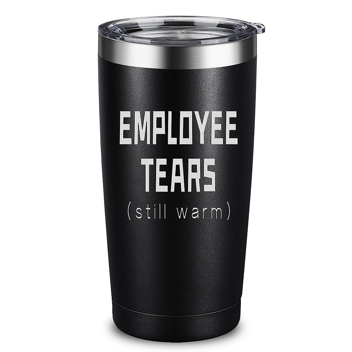ARIABLE Employee Tears - Boss Day Christmas Gifts for Boss from Employee - Best Gift Ideas for World Best Boss Ever, Assistant, Men, Birthday, Principal, Office, 20oz Engraved Tumbler, Black