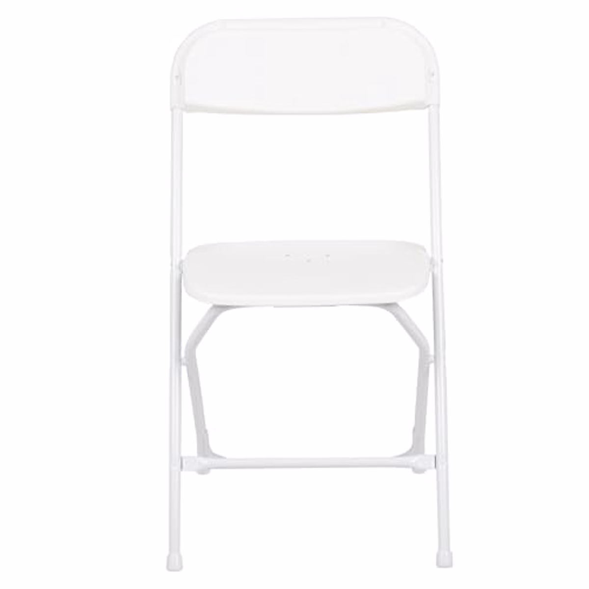 Flash Furniture Hercules Series Plastic Folding Chair - White - 650LB Weight Capacity Comfortable Event Chair - Lightweight Folding Chair