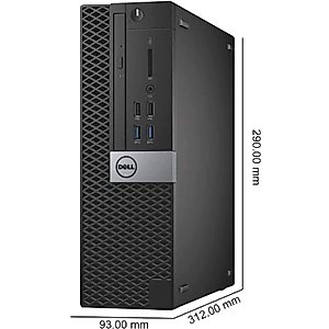 Dell Video Editing CAD OptiPlex 3040 Desktop Computer PC, Intel Core i7-6500, 3.2 GHz Processor, 16GB RAM, 480GB SSD (Fast Boot) + 2TB HDD, Graphics RX-550 4GB DDR5, WiFi, Windows 10 Pro (Renewed)