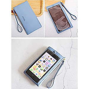 Touch Screen Phone Bag Case Wristlet Handbag Wallet for Women Girls (F4 Lilac - Touch Screen)