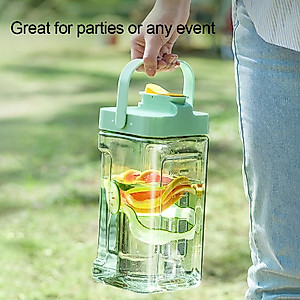 0.9 Gallon Drink Dispenser with Spigot,100% Leakproof,Sealed and Filter screen,Milk,Lemonade Dispenser,Juice Containers With Lids For Fridge and Dairly Use,Beverage Liquid Drink Container for Party