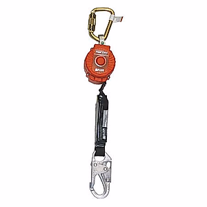 Self-Retracting Lifeline, 6 ft, 400 lb Weight Capacity, Red
