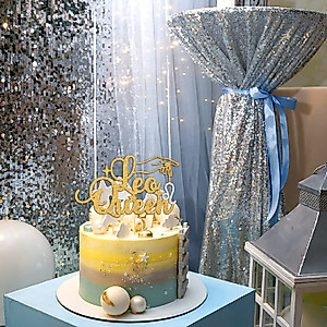 Leo Queen Cake Topper, Big Leo Energy/Leo Season Cake Decor in July August, 12 Zodiac Constellation Leo Birthday Party Decoration Supplies for Women, Gold Glitter