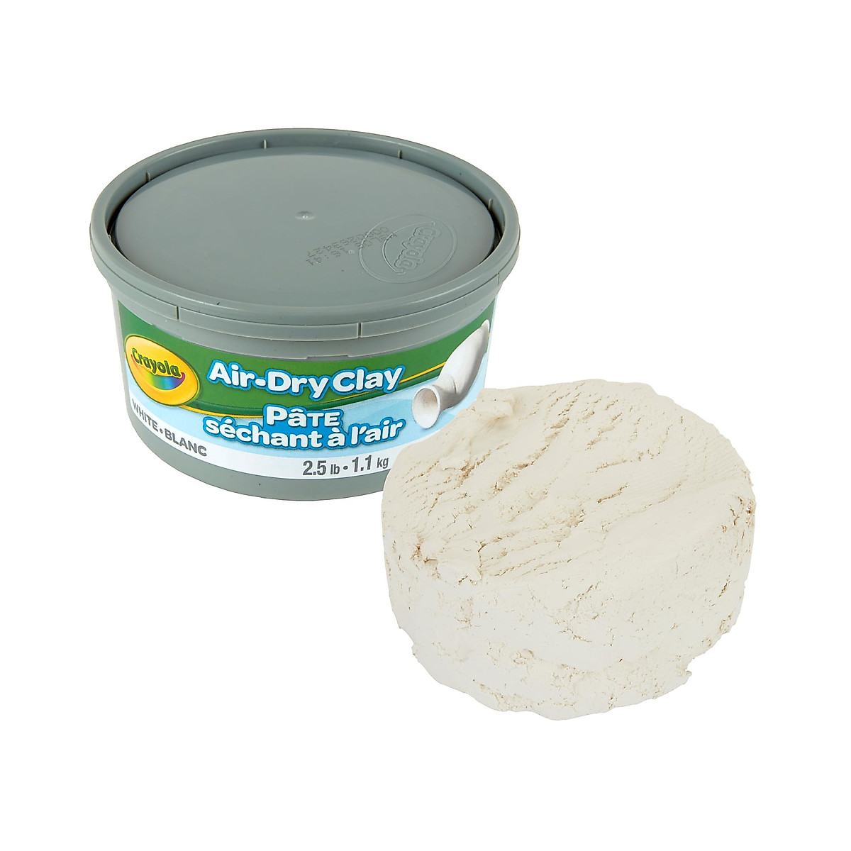 Crayola Air Dry Clay 2.5 Lb Bucket, White