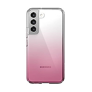 Speck Products Presidio Perfect Clear Ombre Samsung Galaxy S22 Case, Clear/Vintage Rose Fade