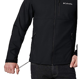 Columbia Men's Ascender Hooded Softshell Jacket, Black, Medium