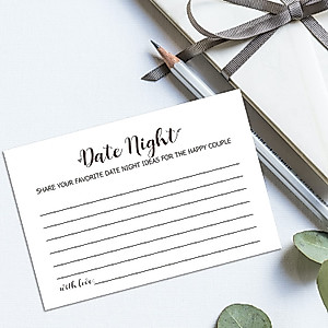 TENTADO 50 Date Night Cards, Date Night Ideas Great Gifts for Couples, Husband, Wife, Boyfriend, Girlfriend, Anniversary, Bride and Groom, Romantic Conversation Starter Card Set, 4X6 Inch.