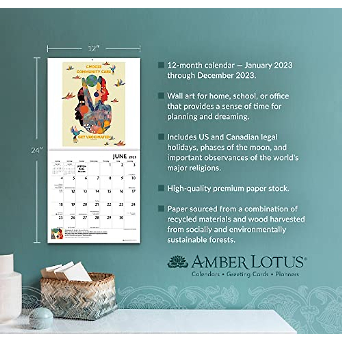 Posters for Peace & Justice 2023 Wall Calendar: A History of Modern Political Action Posters