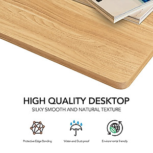 SANODESK Whole-Piece Particle Board Table Top for Standing Desk and Home Office Desk DIY, 40x24x1 Inch Maple Desk Top