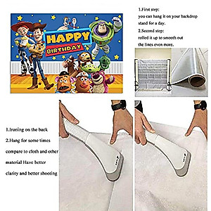 Cartoon Story Backdrop for Kids Birthday Party Cake Table Backdrop Cartoon Story Theme Party Decoration Backdrop Studio Booth Props Backdrop 5X3FT