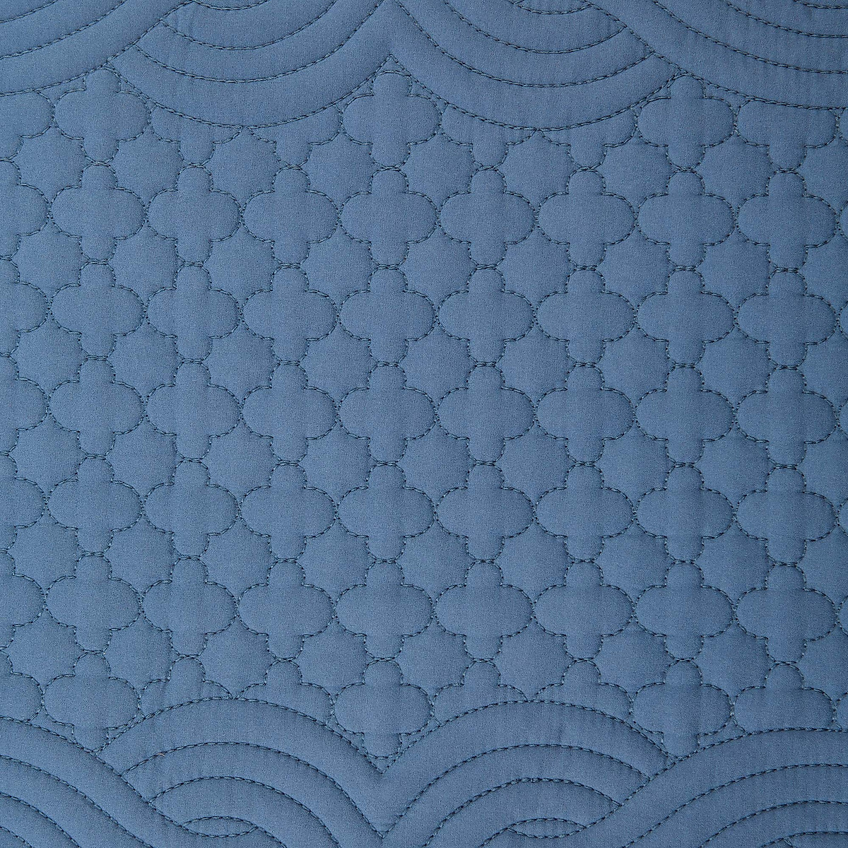 DII Quilted Farmhouse Collection Tabletop, Table Runner, 13x72, French Blue