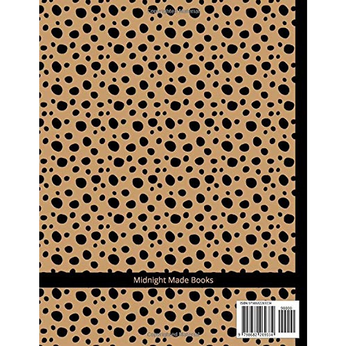 Cheetah Notebook: Wide Ruled Lined Paper Composition Book Journal Diary, Tan and Black Dot Animal Print Cheetah Pattern, Large US Letter 8.5 x 11 inches, 140 pages, Soft Cover