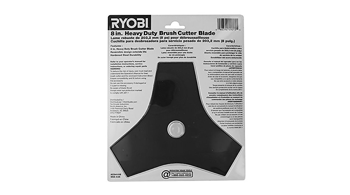 Ryobi 8” Heavy Duty Steel Brush Cutting Blade