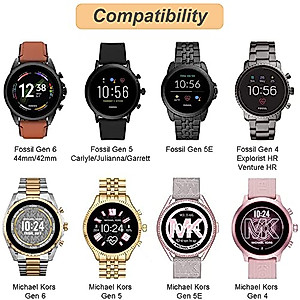 Charger for Fossil Gen 4, Gen 5, Gen 5E, Gen 6 & Charging Cable for Michael Kors Gen 4 5 5E 6 Smart Watch (3.3ft/1m, Black)